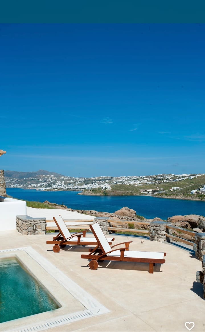 Top Locationprivate Villa 3 Minutes Ornos Beach - Mykonos