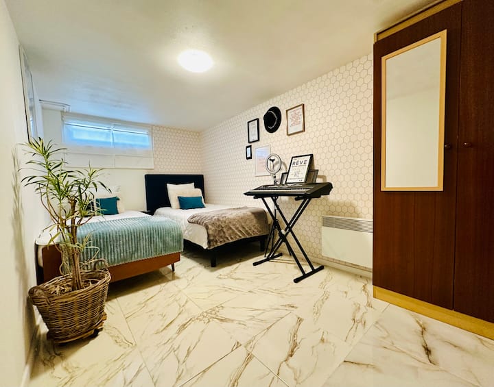 Chambre Privée Double Couchages - Thoiry