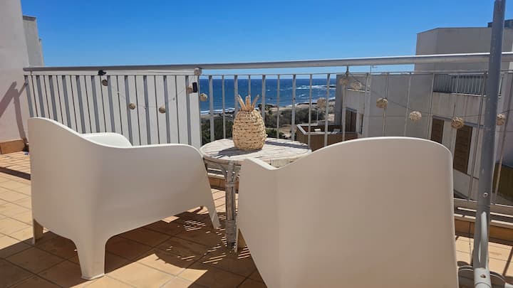 Sunny Seaview Balcony Apartment - El Médano
