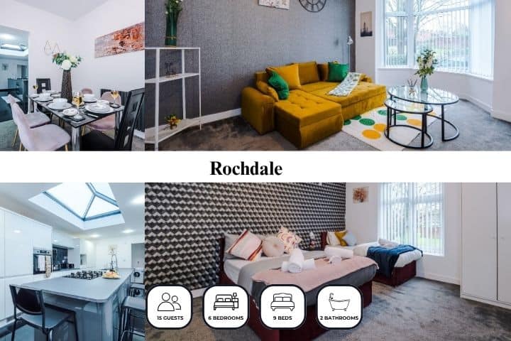 6-bed Retreat In Rochdale W/ Parking | Sleeps 15 - Rochdale