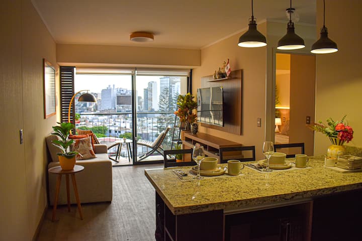 Apartamento De Estreno En Miraflores - Lima