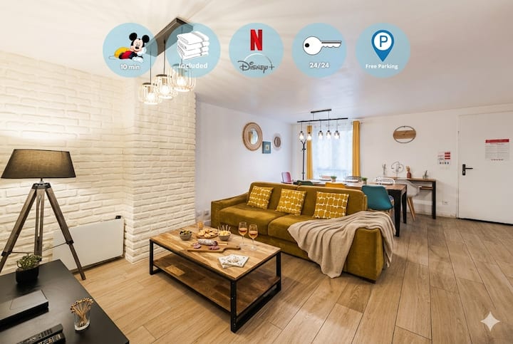 Le Repos De La Vallée –  5min Disneyland - 7 Pers - Bailly-Romainvilliers