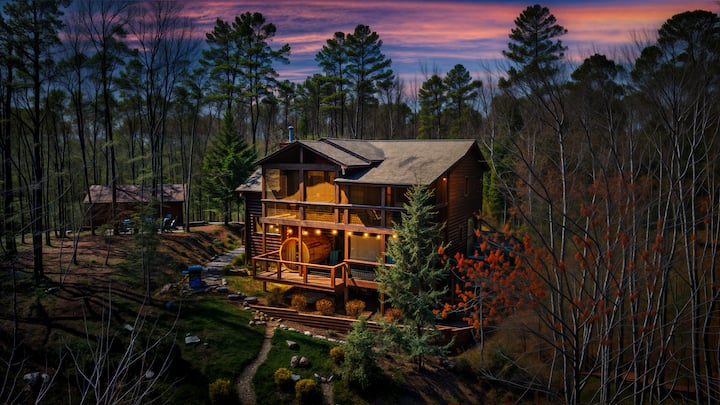 Family Retreat - Sauna, Hot Tub, Views, Game Rm - Blue Ridge, GA