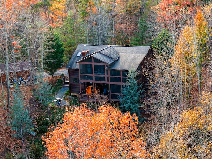 Cozy Winter Break In Br Sauna+hottub+views - Blue Ridge, GA