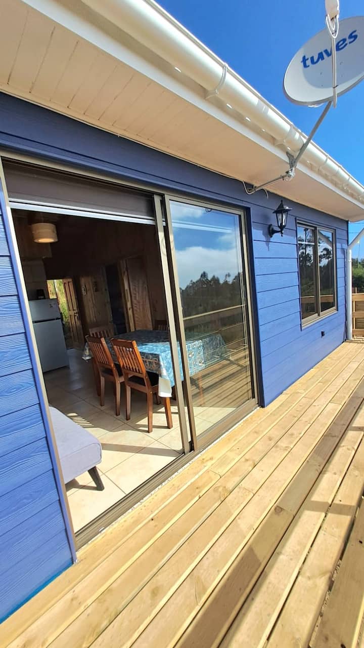 Cabaña Alpes De Curanipe Con Vista Al Mar - Pelluhue