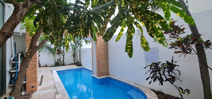 Villaceiba+12pax+amplia+alberca+zona Trendycentro - Cancún