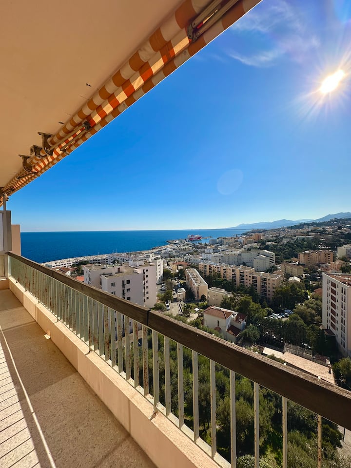 Appartement Vue Imprenable Mer Et Montagne - Bastia