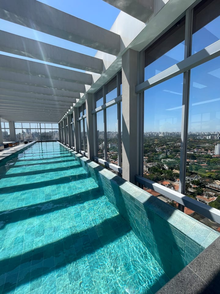 Studio 21°|academia|piscina|restaurantes|rooftop - São Paulo