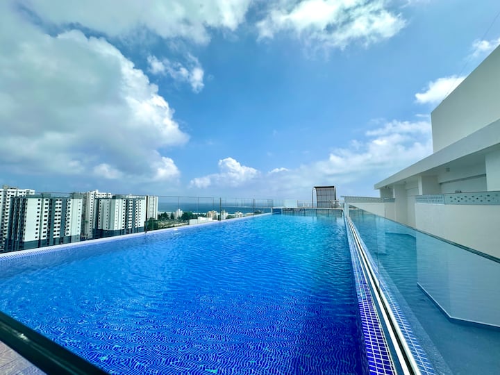 Stunning 3bhk Gym+infinity Pool / 10 Mins Airport - Maldives