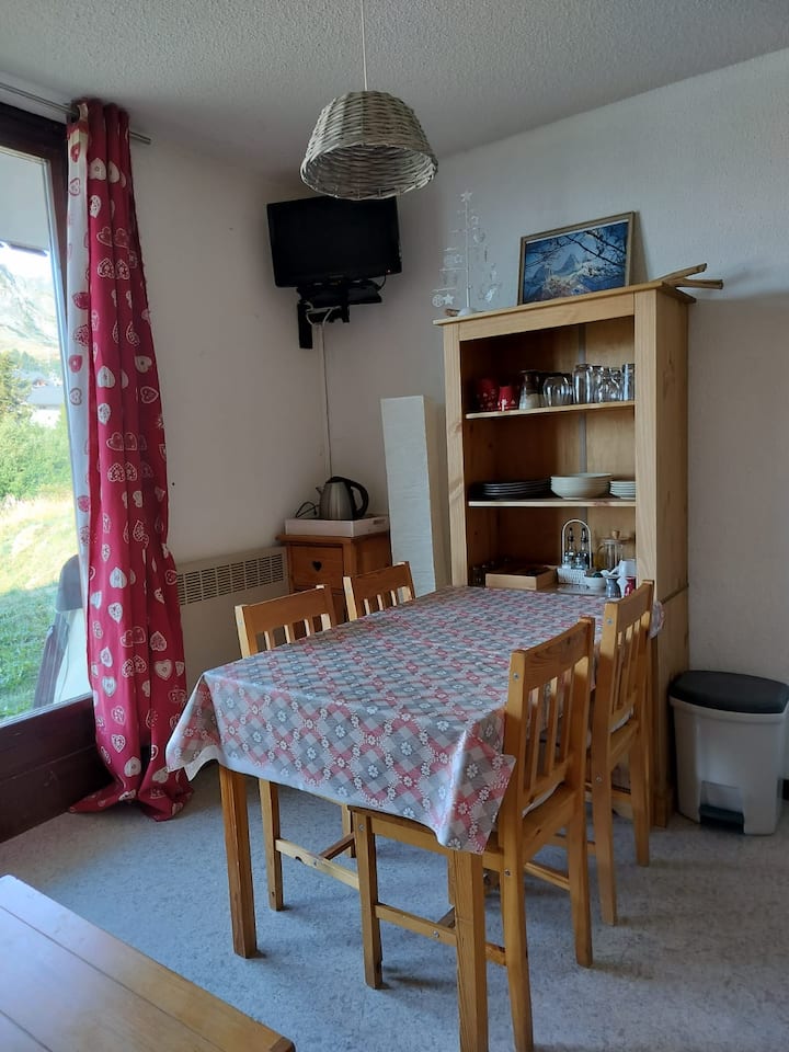 Studio Cabine, Vue Exceptionnelle, Skis Aux Pieds - Fontcouverte-la-Toussuire
