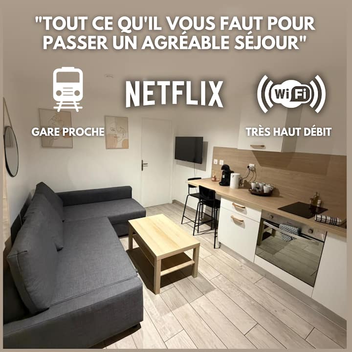 T2 *Le Crystal* X4 Pers - Centre Venissieux - Saint-Fons