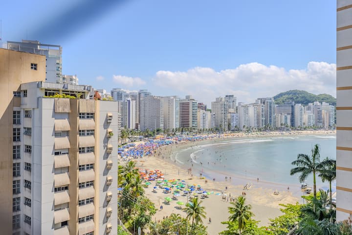 Apt Pé Na Areia - Varanda Gourmet - Santos