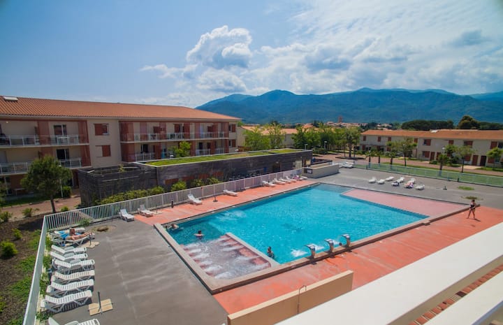 Appt 29m² 1 Ch Piscine Parking - Collioure