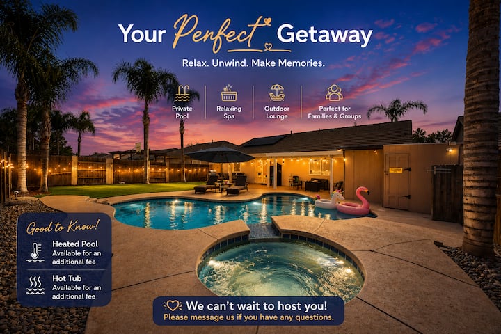 Modern Oasis 5bd/2ba With Pool & Hottub. - Bakersfield, CA