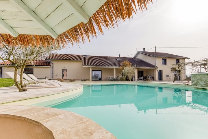 La Maison De  Céline Et David-10 Pers.-campagne - Bourg-en-Bresse