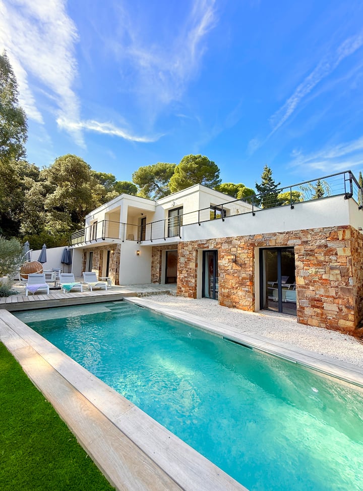 Villa Manureva Cap Bénat Piscine Clim & Proche Mer - 예르