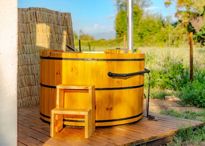 Refugio Campestre, Cabaña Con Tinaja - Región de Maule, Chile