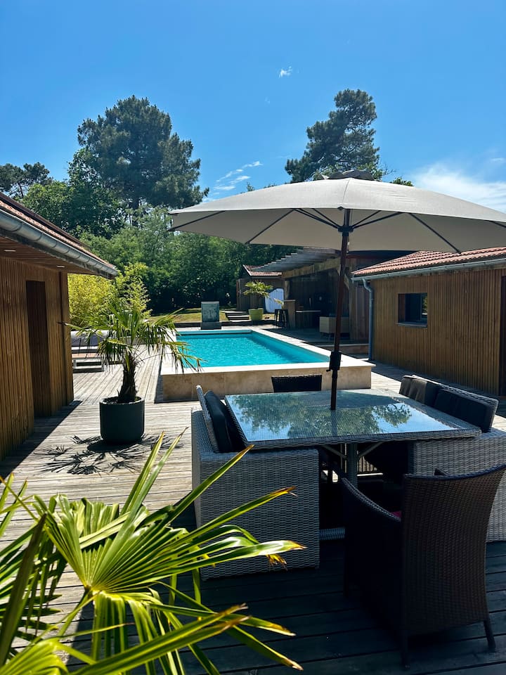 Superbe Villa Lacanau Océan Avec Piscine - Lacanau