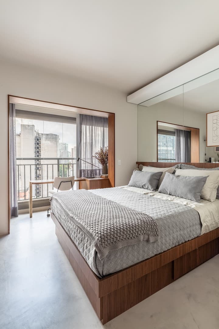 Estúdio De Luxo - Vista Lateral Para O Copan - São Paulo