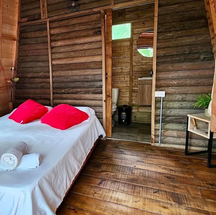 Cabaña Natural Con Piscina - Aventura Y Descanso - Chía