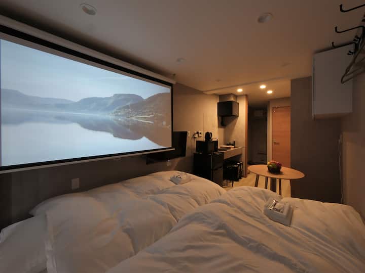 1k Studio Apartment With Kitchen And Projector - 三鷹市