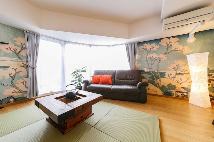 和モダン/寝室2部屋/最大6人/中島公園駅徒歩2分 - Sapporo