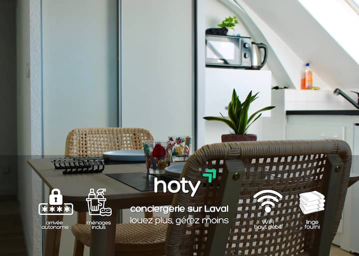 L'escale - Charmant Studio En Centre Ville à Laval - Laval