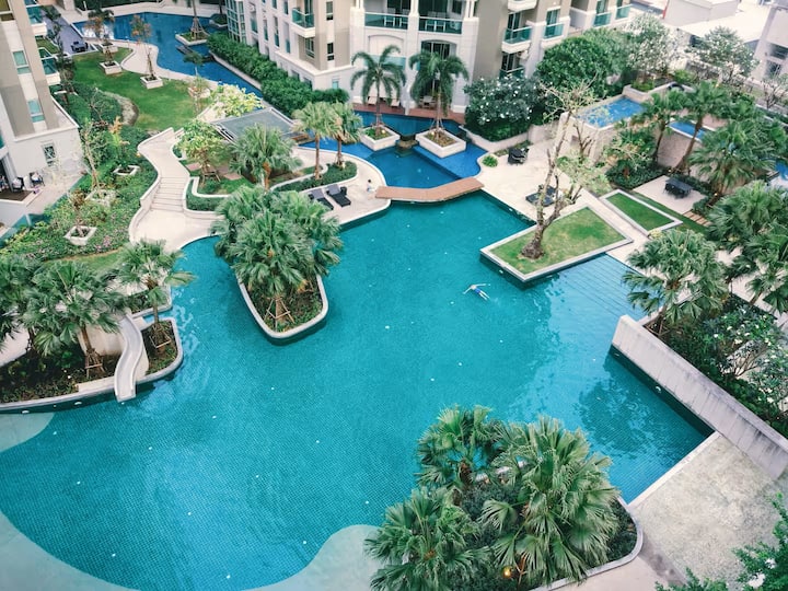 Rama9最炫民族风五星级豪华公寓3bedroom/central Plaza/提供接机服务 - Bangkok