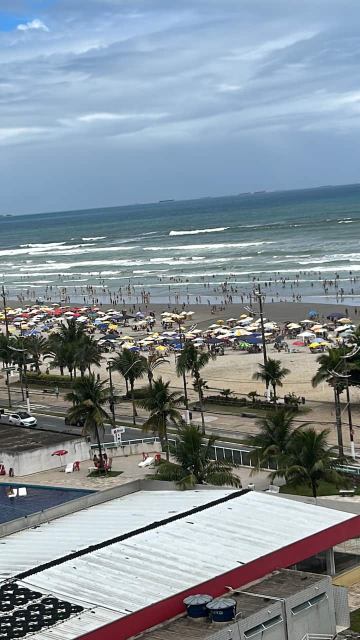 Apart., 2 Dorms, Suíte, 1 Vaga, Pé Na Areia - Praia Grande