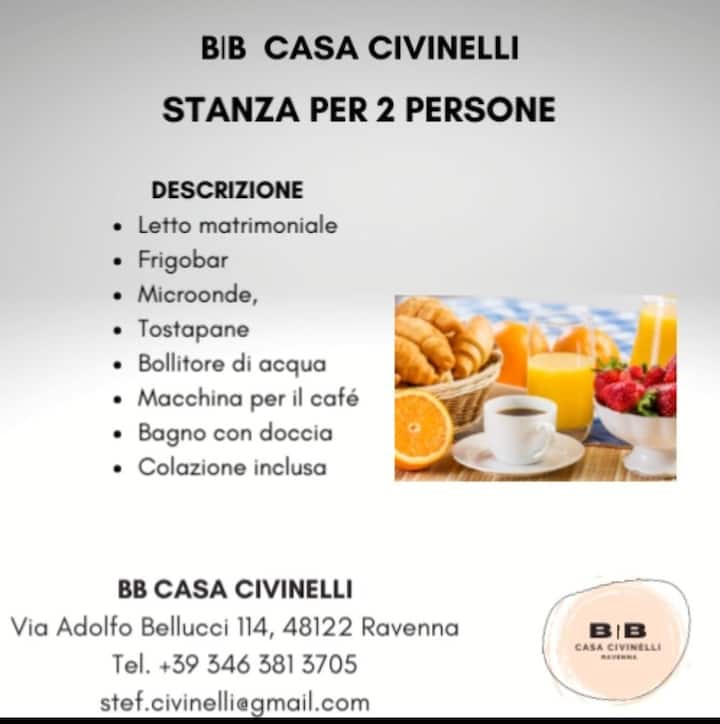 Bnb Casa Civinelli Stanza Matrimoniale Con Bagno - Ravenna