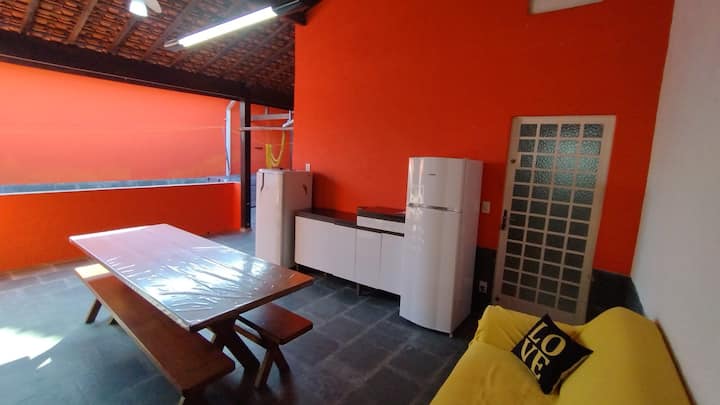 Casa Martim De Sá, 2 Min Do Mar, 1 Dormitório - Caraguatatuba