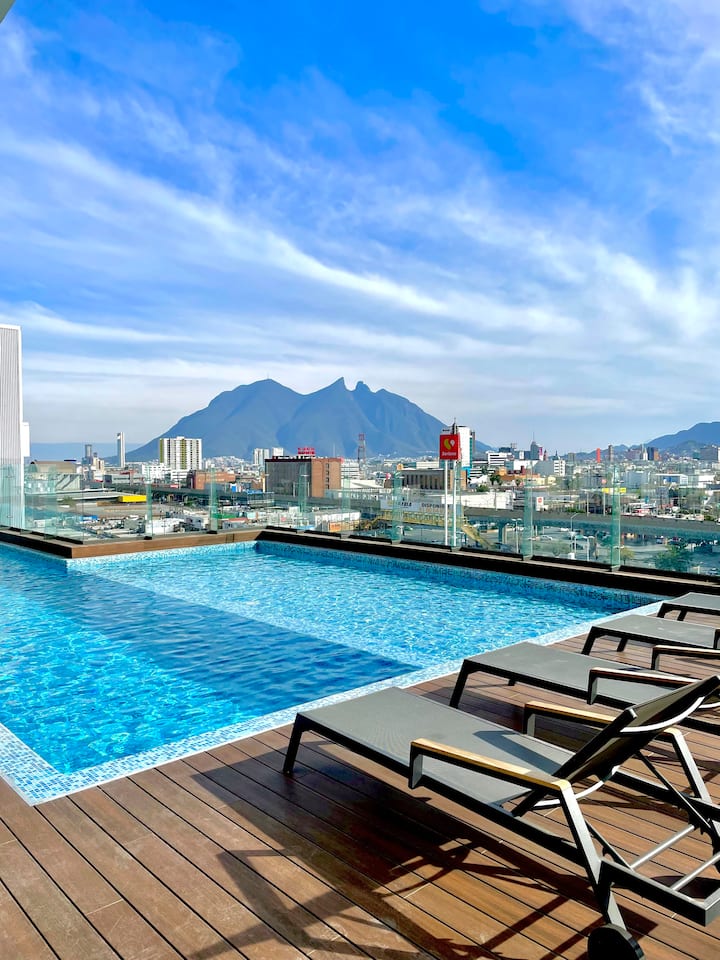 Pool+view Cerro+ Gym+co-work - Monterrey