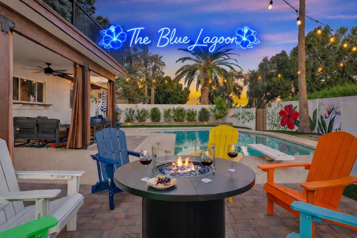 Blue Lagoon | Spa • Game Rm • Lake • Balcony - Mesa, AZ