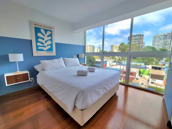 The View Loft - Barranco Cerca Al Malecón - Lima