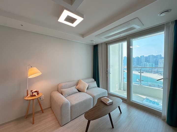 [효이스테이부산송도] #41디럭스스위트b #테라스 #해상케이블카할인 #최대4인가능 - Busan