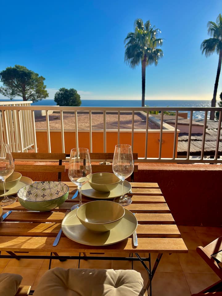 Nautica - Appartement Vue Mer, Idéal Famille - Théoule-sur-Mer