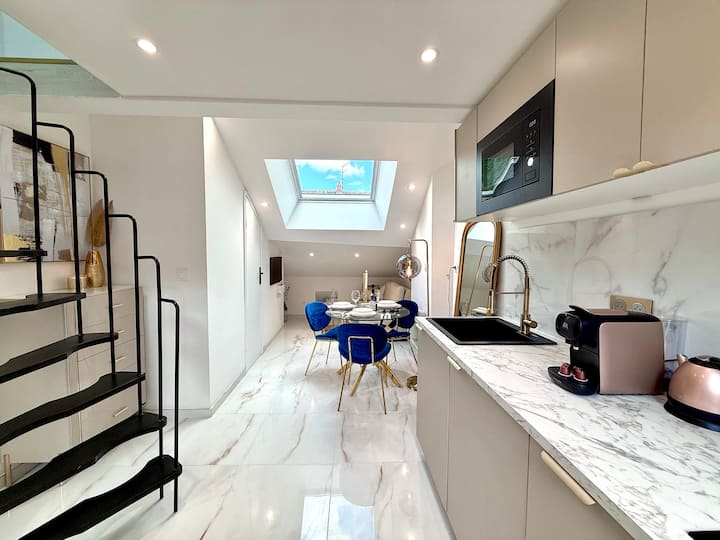 Le Loft Urbain Chic - Climatisé & Smart Tv - Dijon