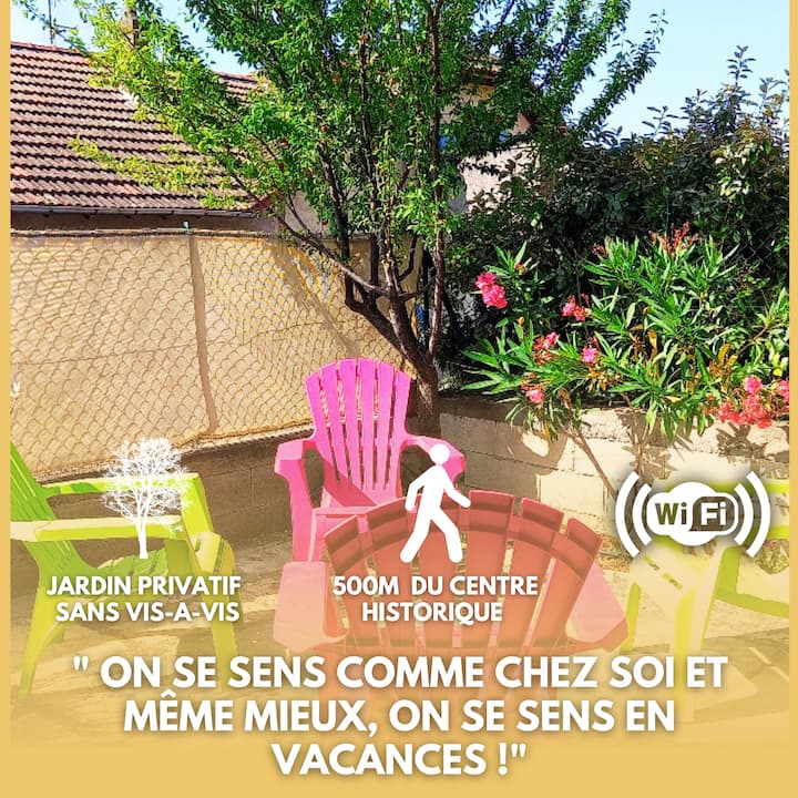 Jardin Privatif & Vue Cité, Centre à Pied - Forcalquier