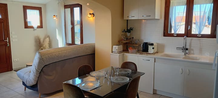 Cabanon Provençal Rénové, Jardin, Centre à Pied - Château de Sauvan