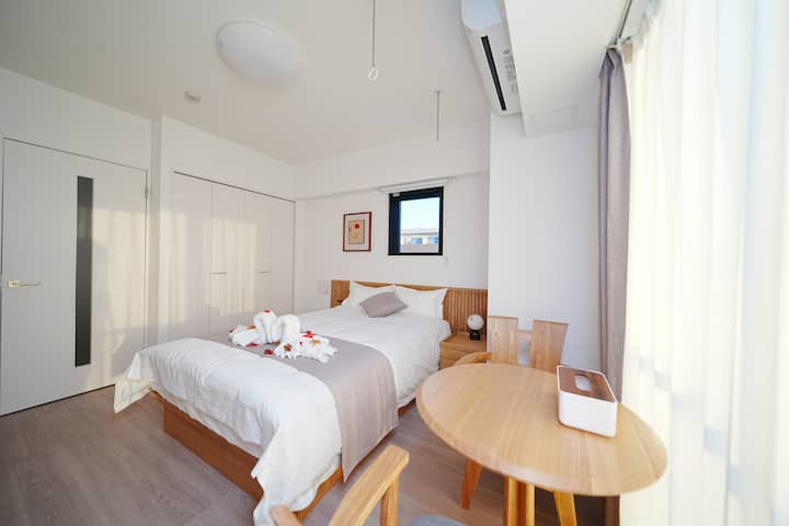 601房间。押上站6分钟,近晴空塔,直达浅草、上野、银座、涩谷、机场。最多3人。行李寄存。 - Tokyo