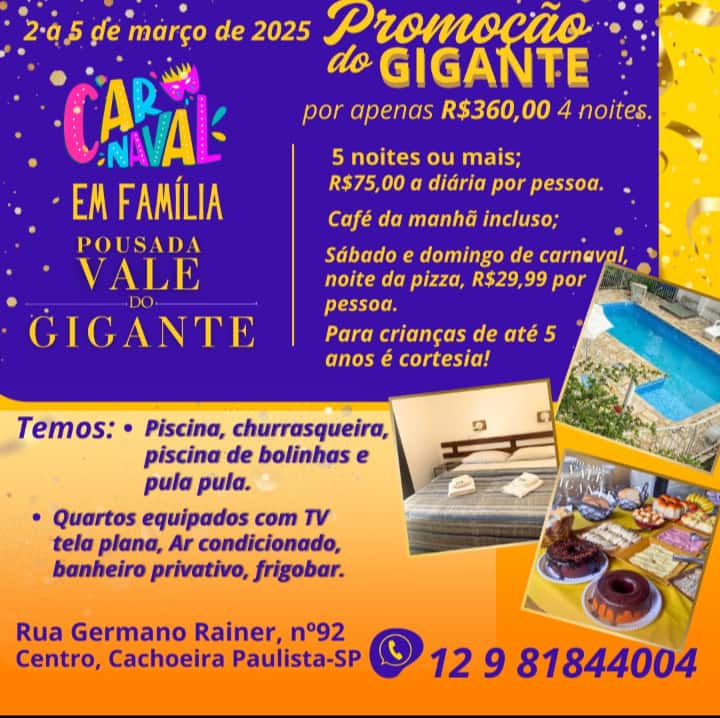 Carnaval Para 14 Pessoas - Cruzeiro