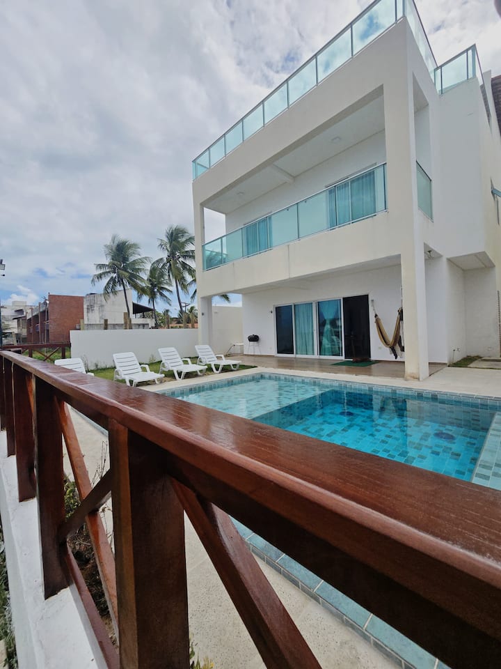 Casa Beira Mar Com Piscina Maragogi - Amar & Mar - Japaratinga