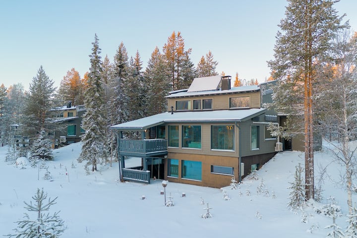 Villa Hutikka, Avara Villa Rauhallisella Alueella - Ruka