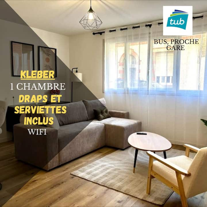 Le Kleber - Charmant T2 Proche Gare - Saint-Brieuc