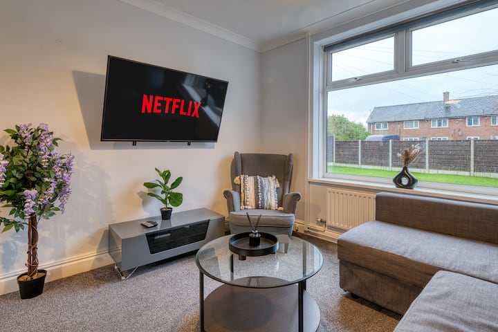 Modern Family Retreat 3br 5 Bed Driveway Parking - Altrincham
