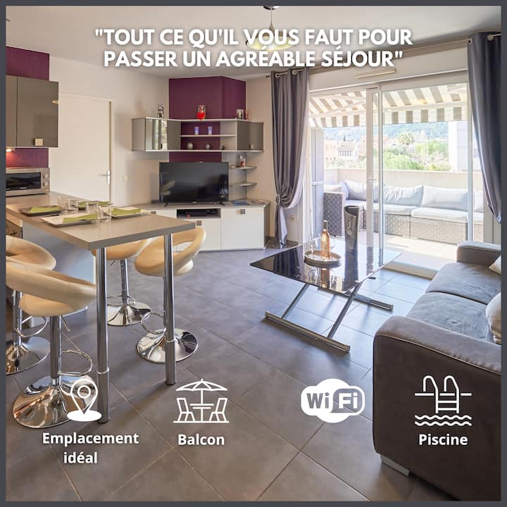 Les Vergers – Calme, Piscine, Parking & Terrasse - La Valette-du-Var