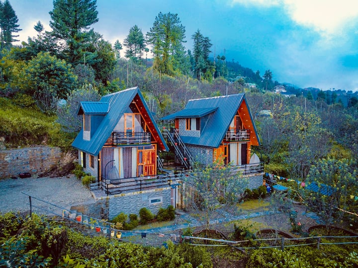 Stylish A-frame Cabin In Fagu! Balcony! Bonfire - Theog