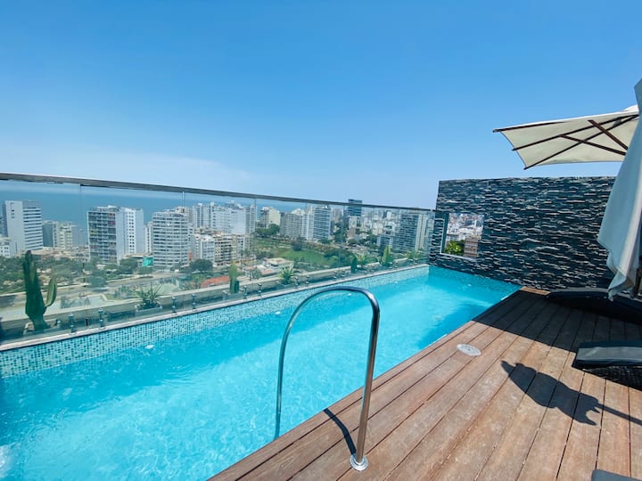 Amazing View 7 + Pool + Gym- Barranco & Miraflores - Perú
