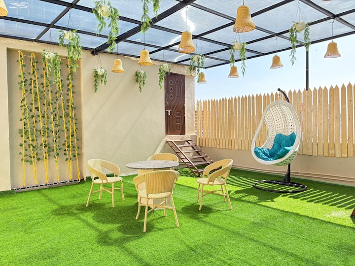 Private Terrace Garden Getaway: Stylish 1bhk Apt - Hyderabad