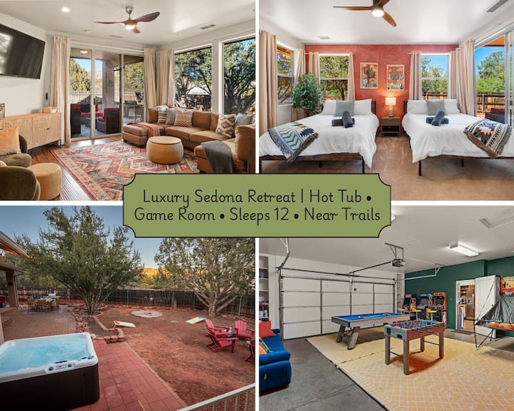 Lux Sedona Retreat | Spa • Game Room • Near Trails - Sedona, AZ